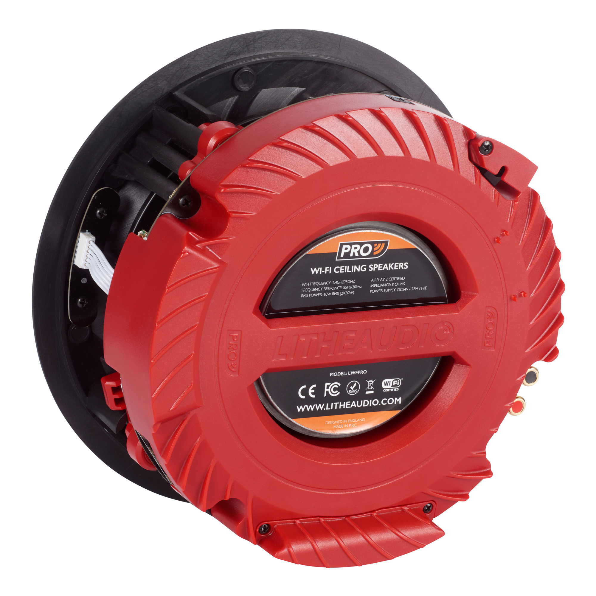 Lithe Audio Pro Series Wi-Fi Ceiling Speaker (Single) - Lithe Audio LTD